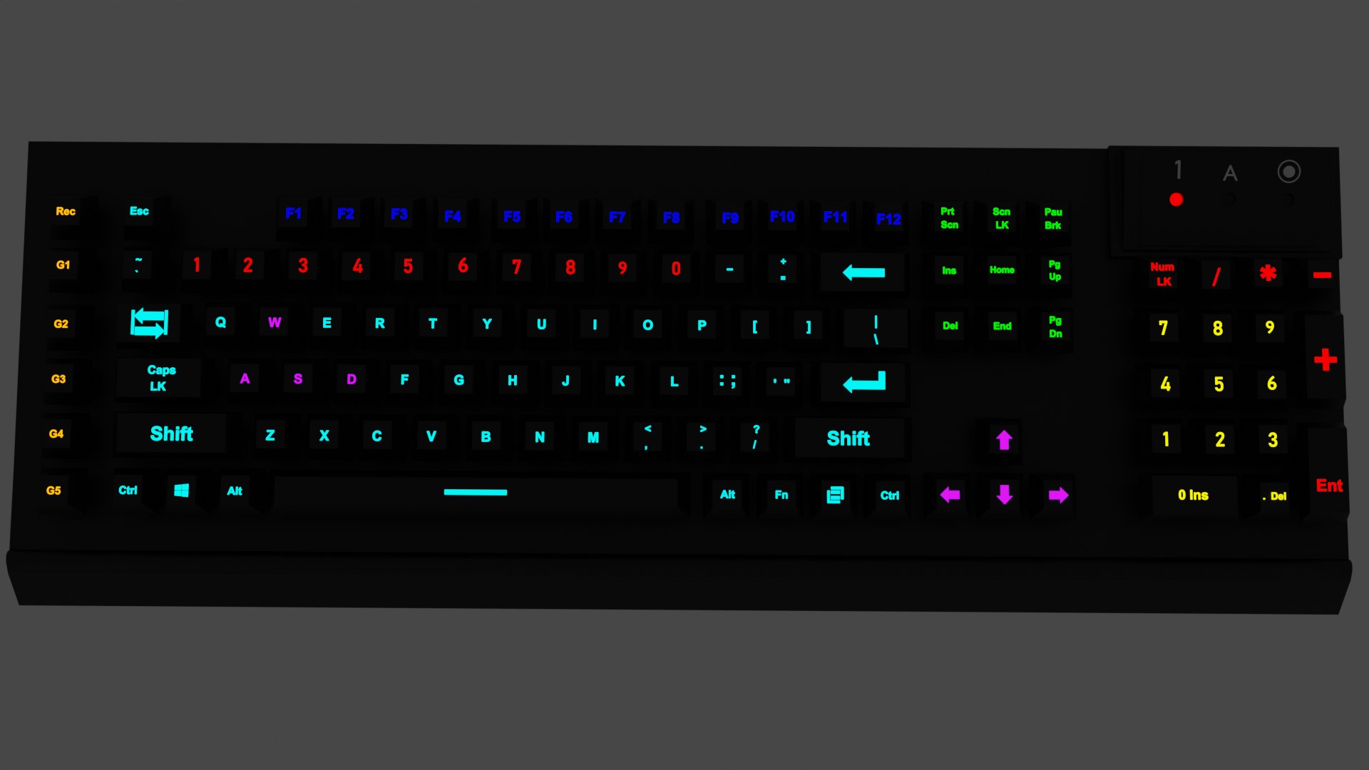 Mechanical Gaming Keyboard 3D Model - TurboSquid 2026011