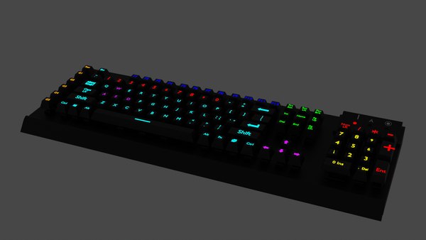 Mechanical Gaming keyboard 3D model - TurboSquid 2026011