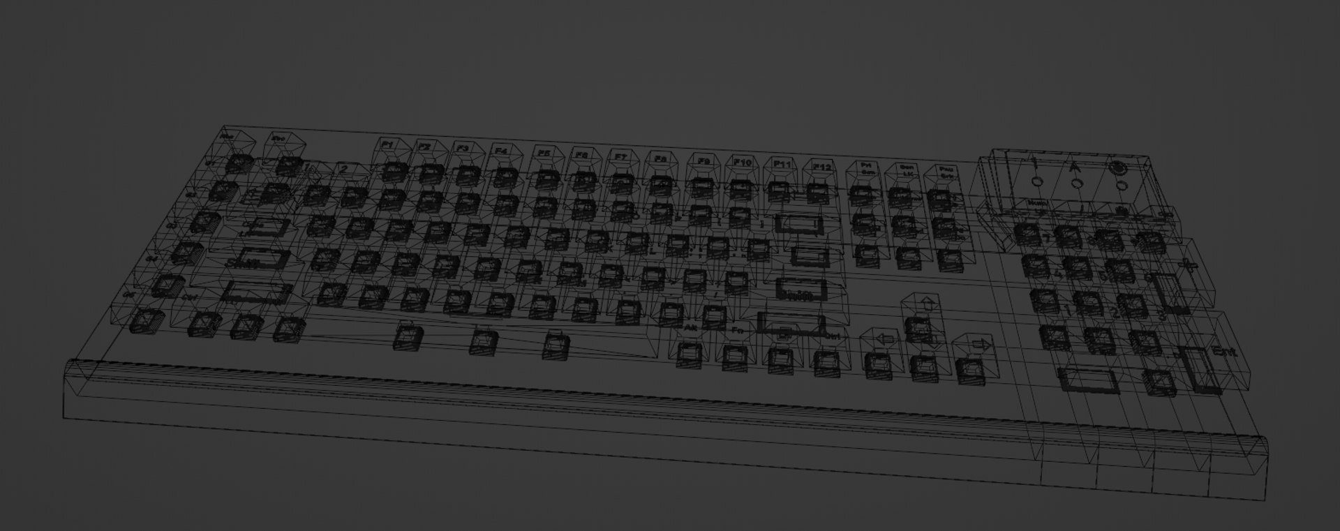 Mechanical Gaming Keyboard 3D Model - TurboSquid 2026011