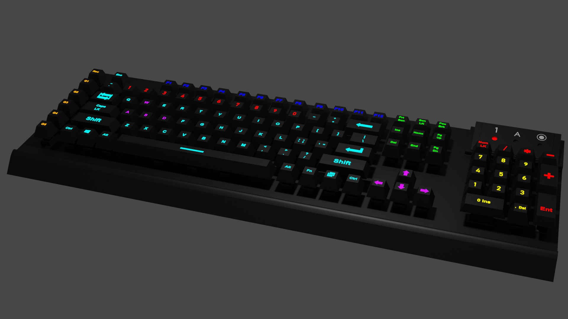 Mechanical Gaming Keyboard 3D Model - TurboSquid 2026011