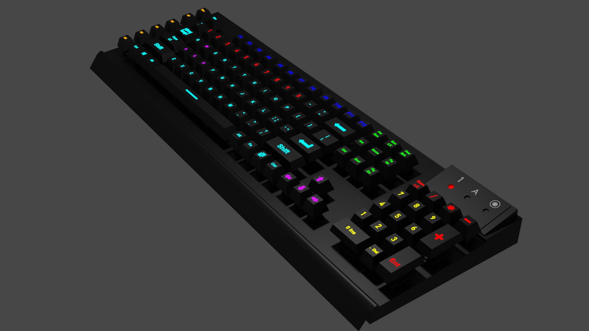 Mechanical Gaming Keyboard 3D Model - TurboSquid 2026011