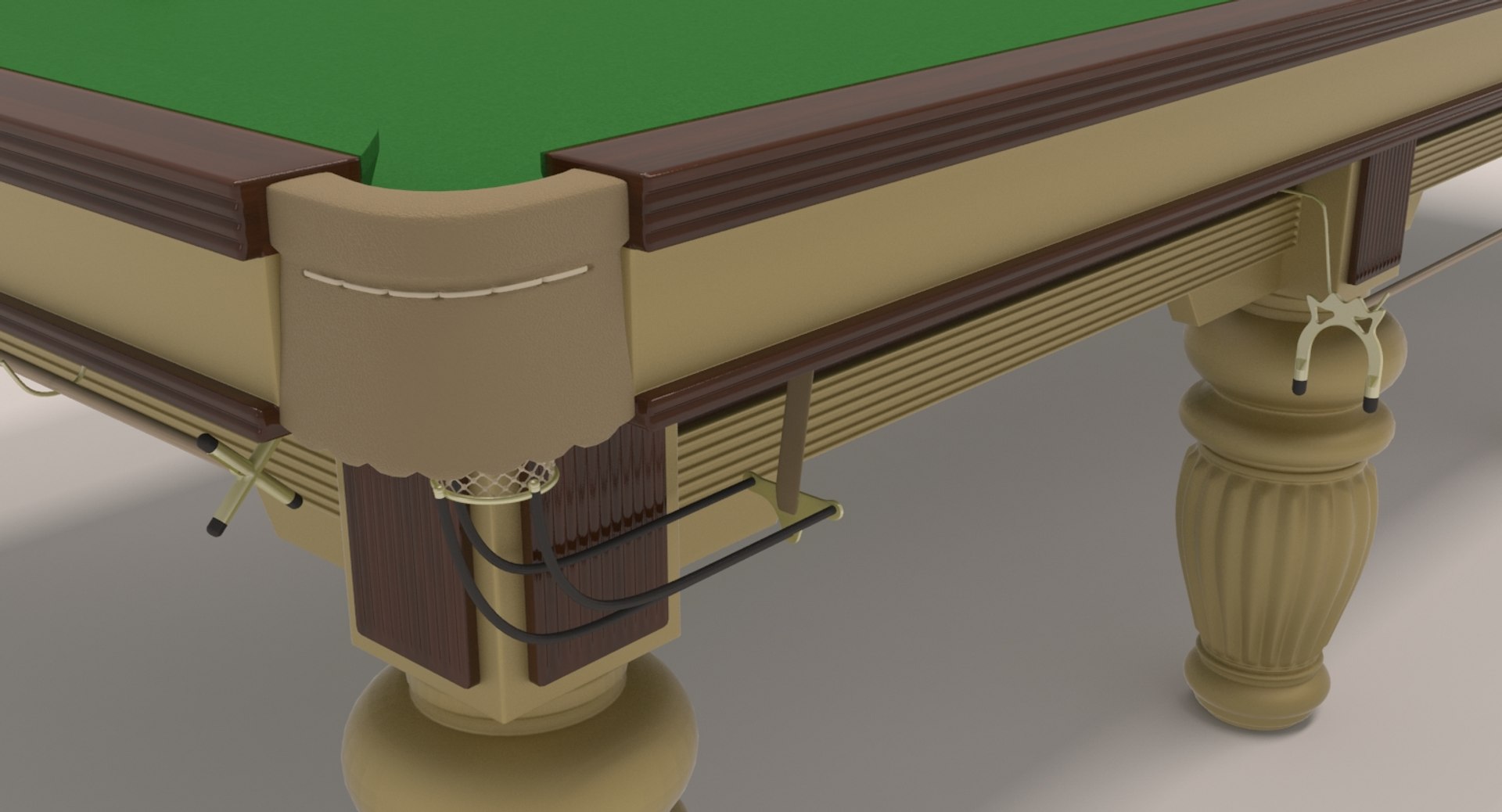 3D 12 snooker billiard table - TurboSquid 1289376