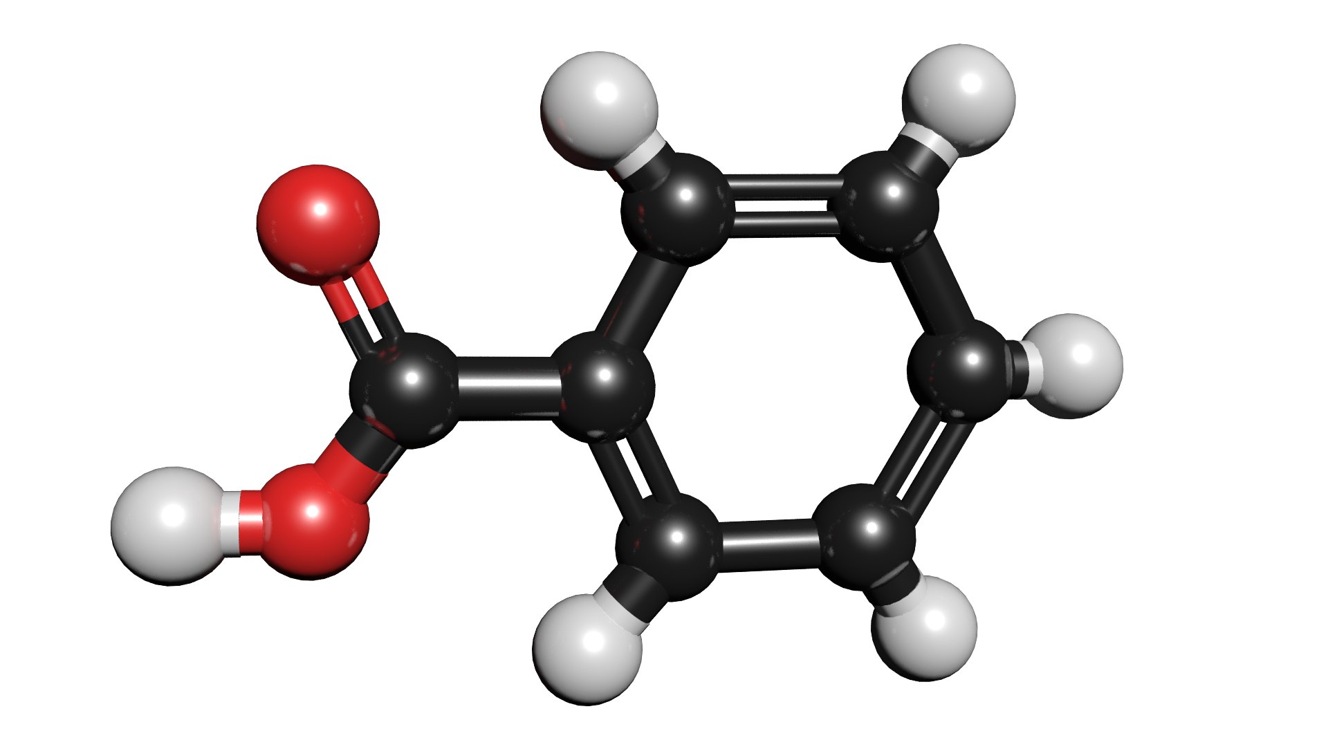 C7h6o2 Molecule Benzoic Acid 3D Model - TurboSquid 1422903