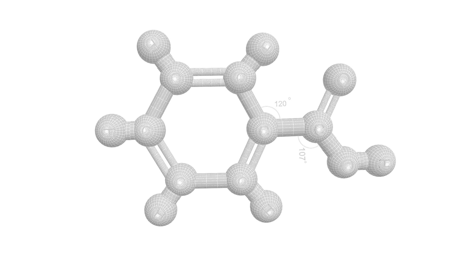 C7h6o2 Molecule Benzoic Acid 3D Model - TurboSquid 1422903
