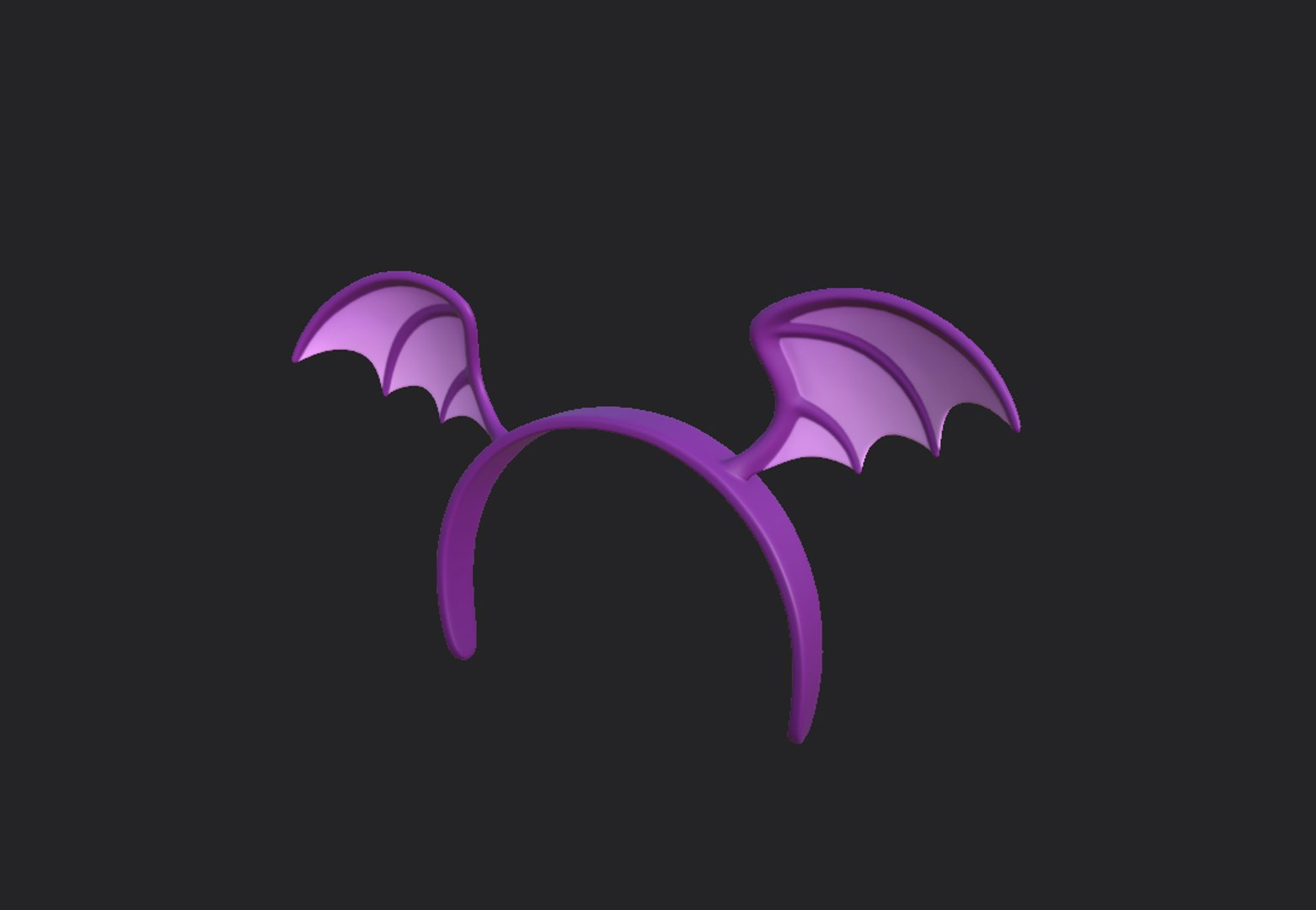 Bat wing headband 3D model - TurboSquid 1563065