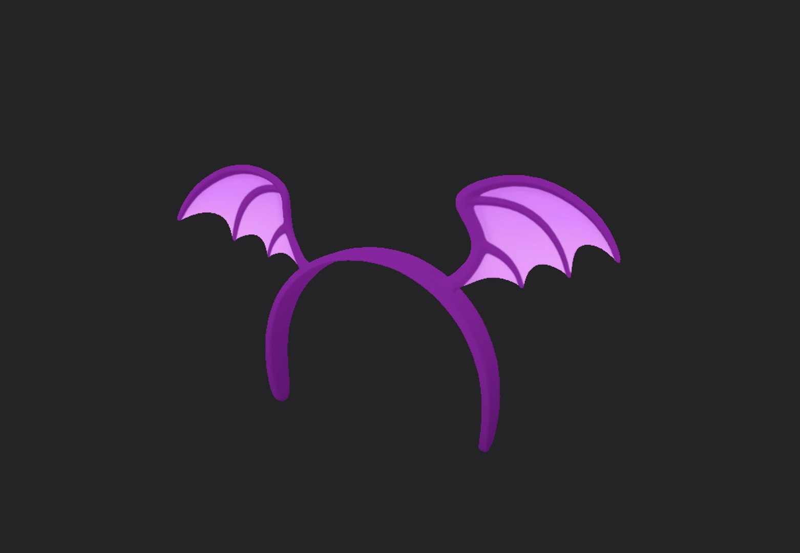 Bat wing headband 3D model - TurboSquid 1563065