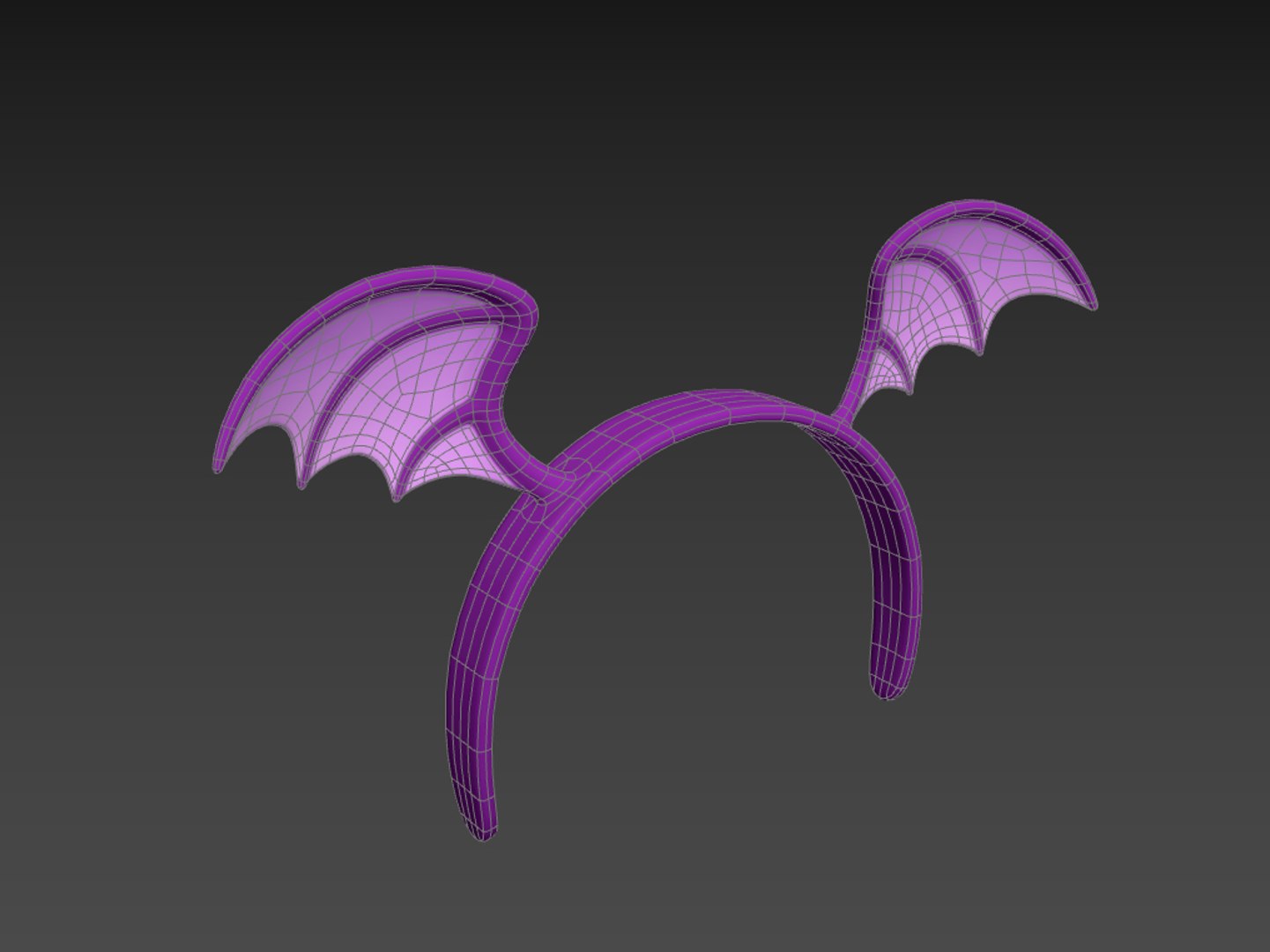 Bat wing headband 3D model - TurboSquid 1563065