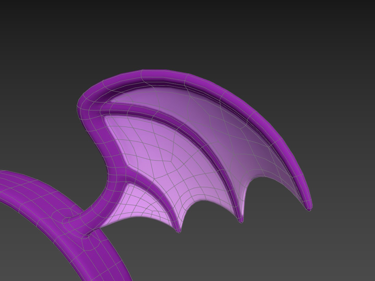 Bat wing headband 3D model - TurboSquid 1563065