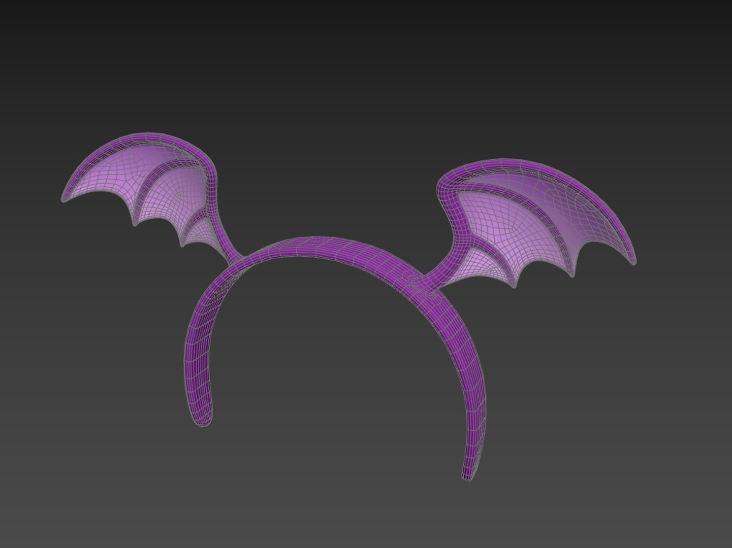 Bat wing headband 3D model - TurboSquid 1563065