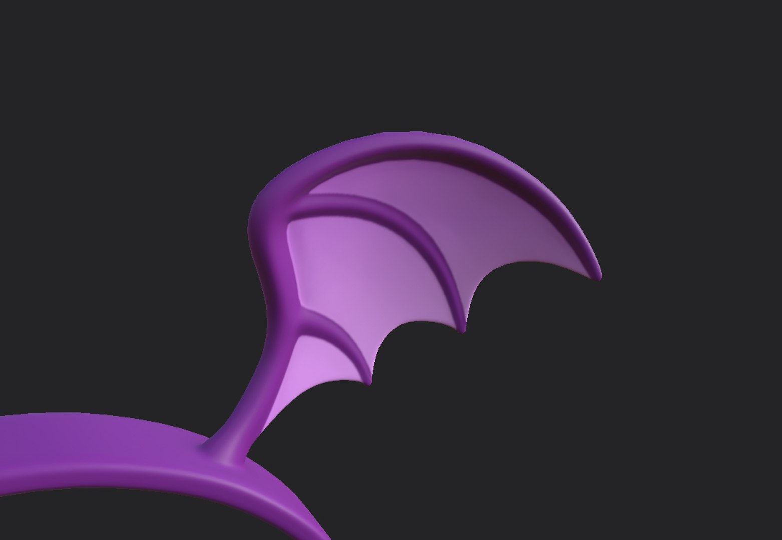 Bat wing headband 3D model - TurboSquid 1563065