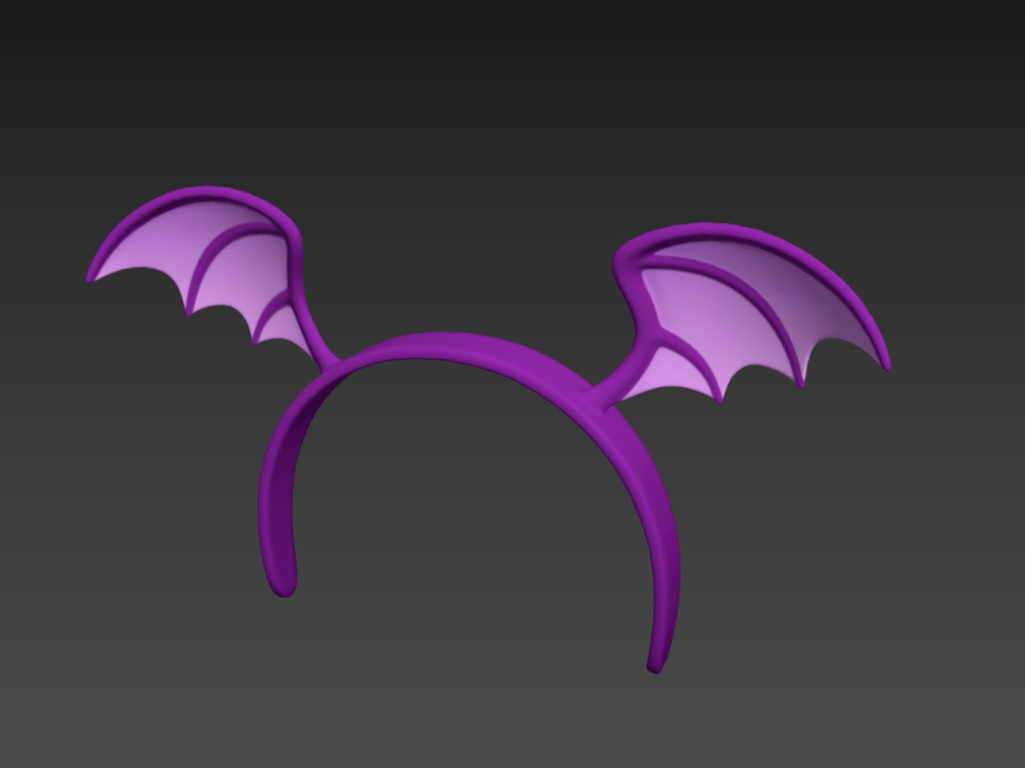 Bat wing headband 3D model - TurboSquid 1563065