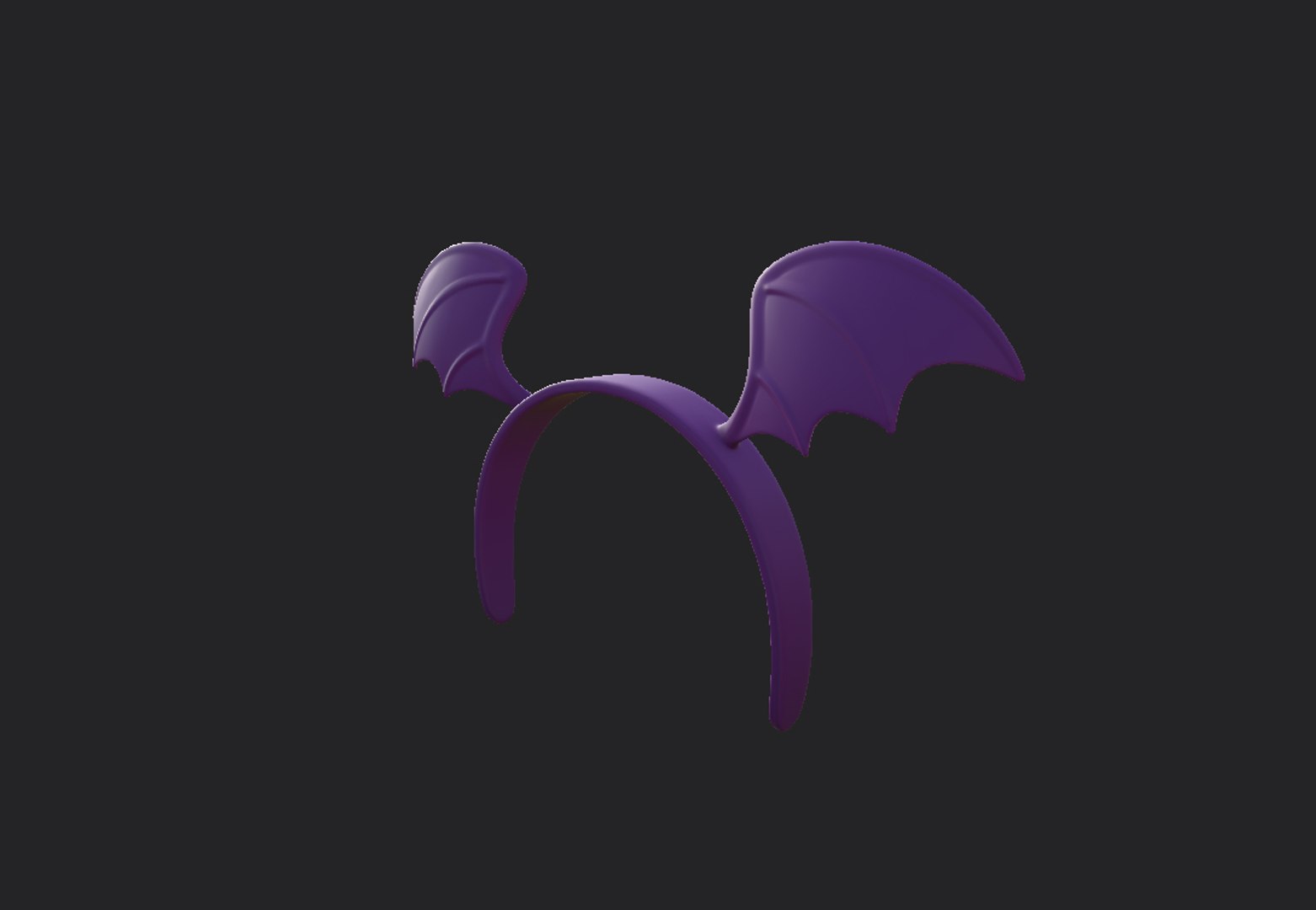 Bat wing headband 3D model - TurboSquid 1563065