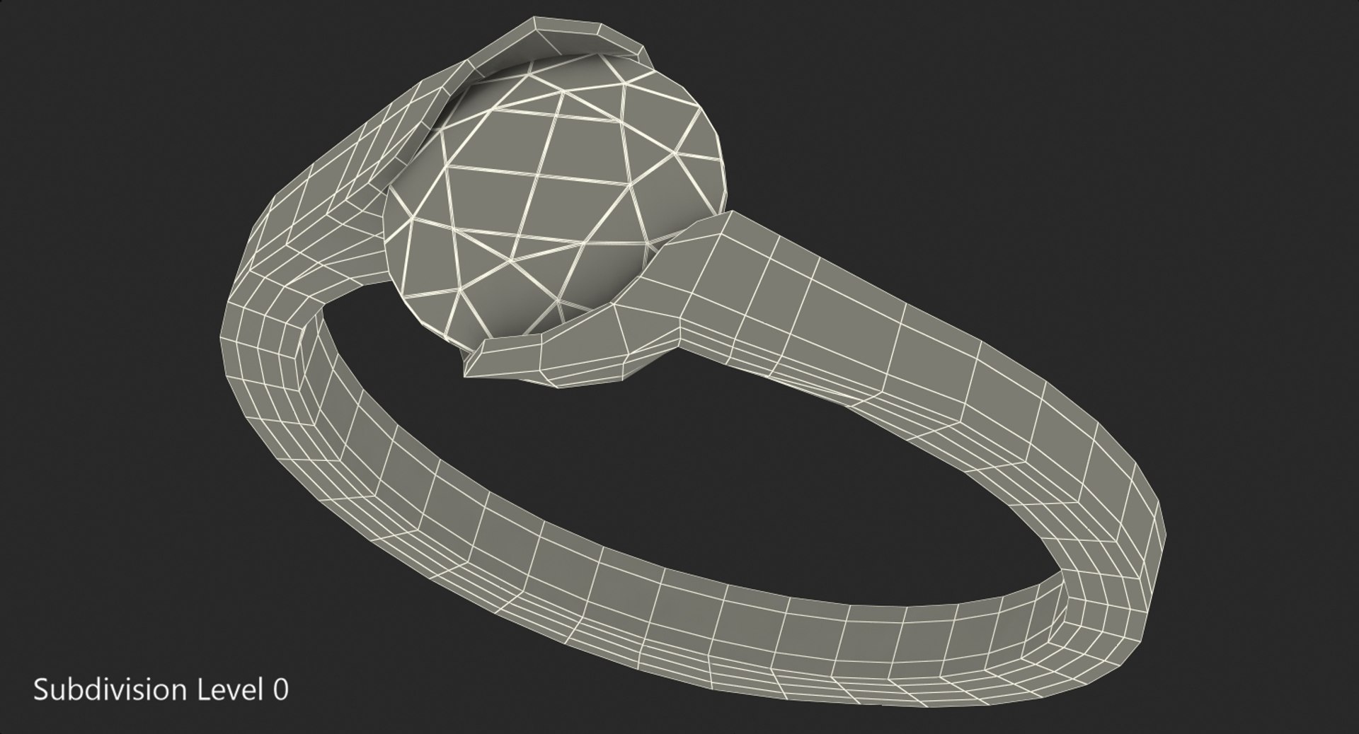 Diamond ring 3D model - TurboSquid 1284703