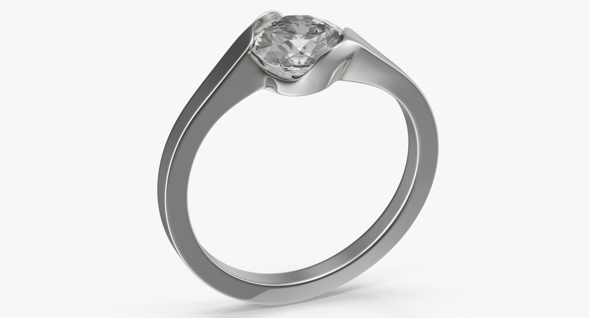 Diamond ring 3D model - TurboSquid 1284703