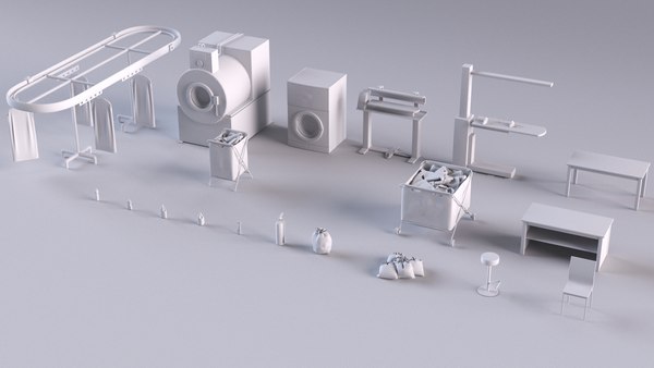 Commercial Washer 3D Models for Download | TurboSquid