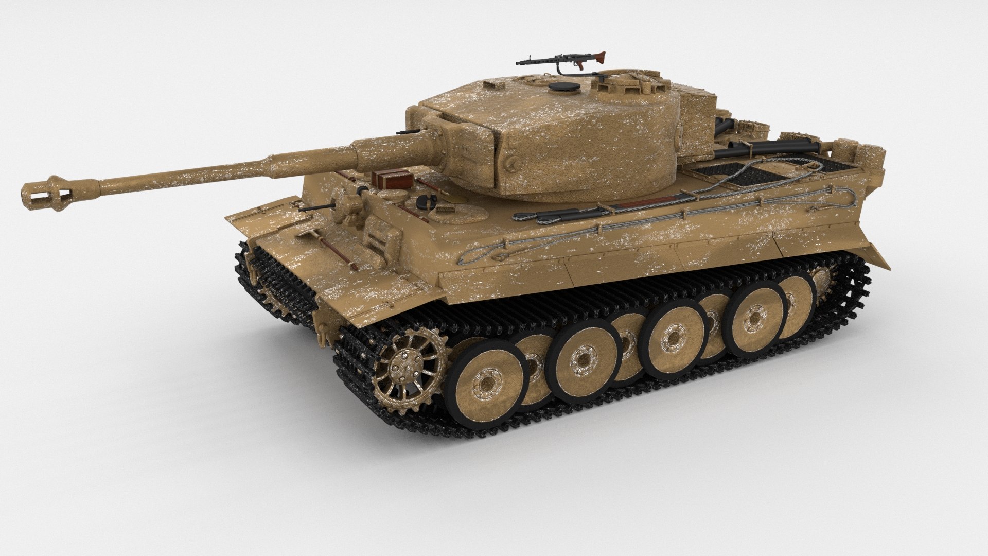 Panzerkampfwagen Tiger E Early 3d Obj