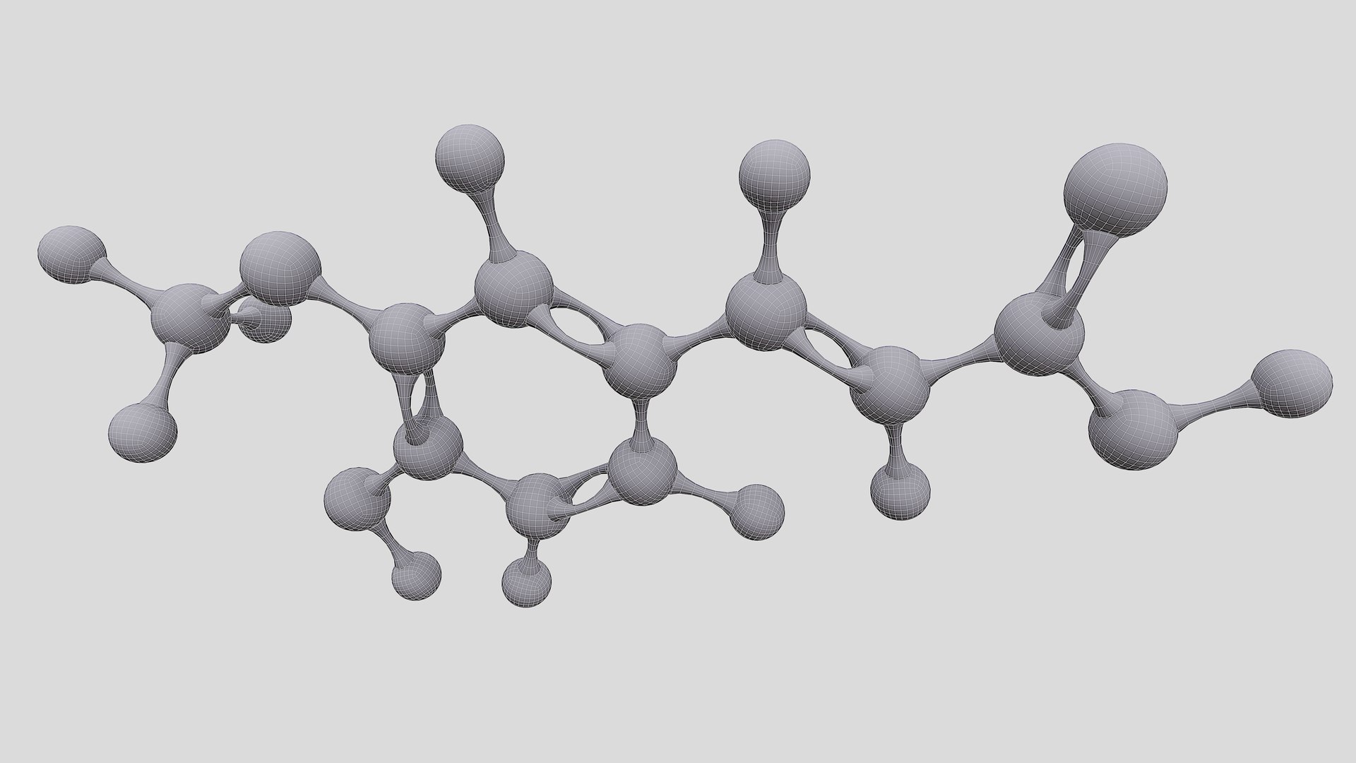 3D Ferulic Acid Molecule With PBR 4K 8K - TurboSquid 1943794