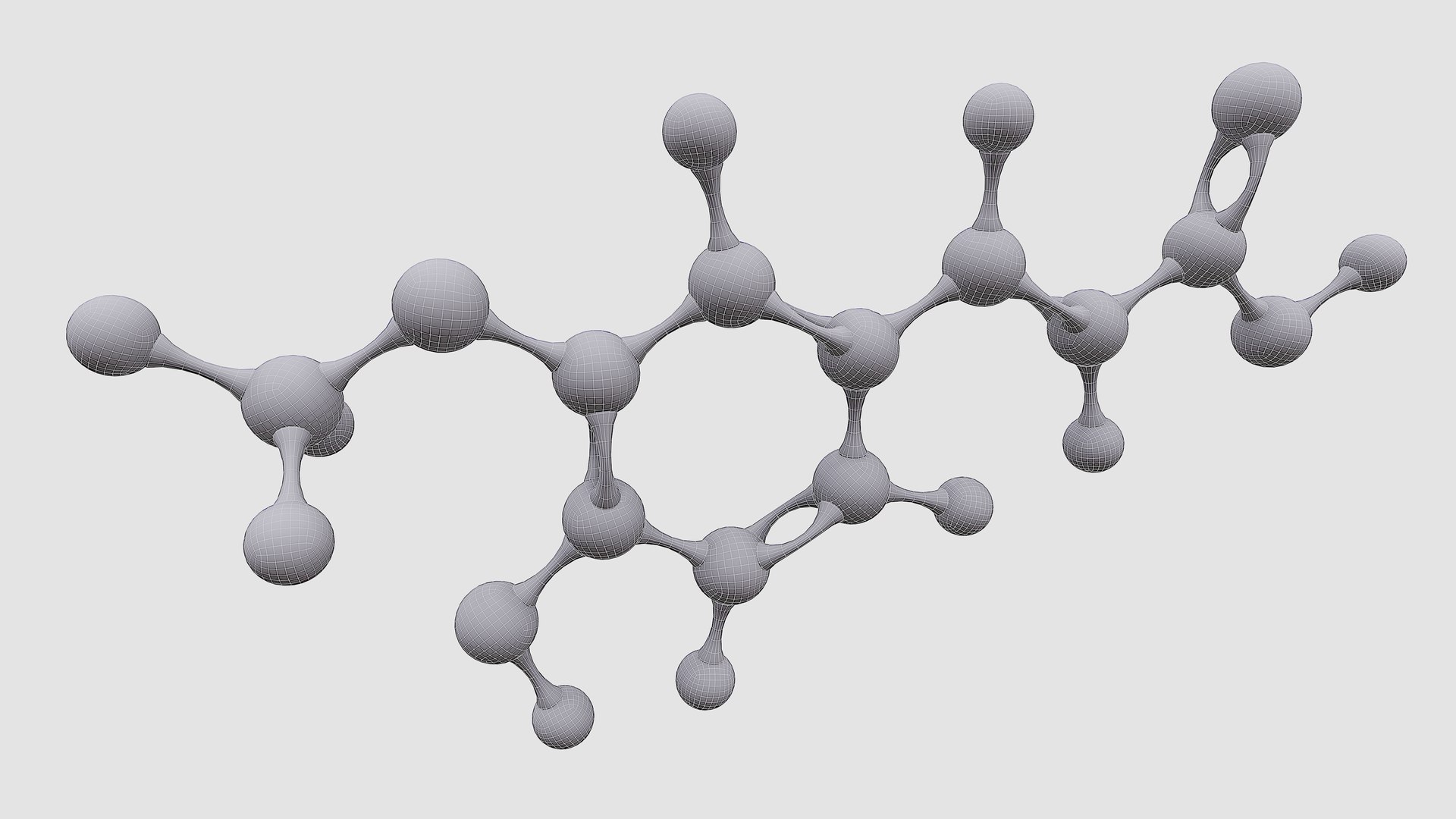 3D Ferulic Acid Molecule With PBR 4K 8K - TurboSquid 1943794