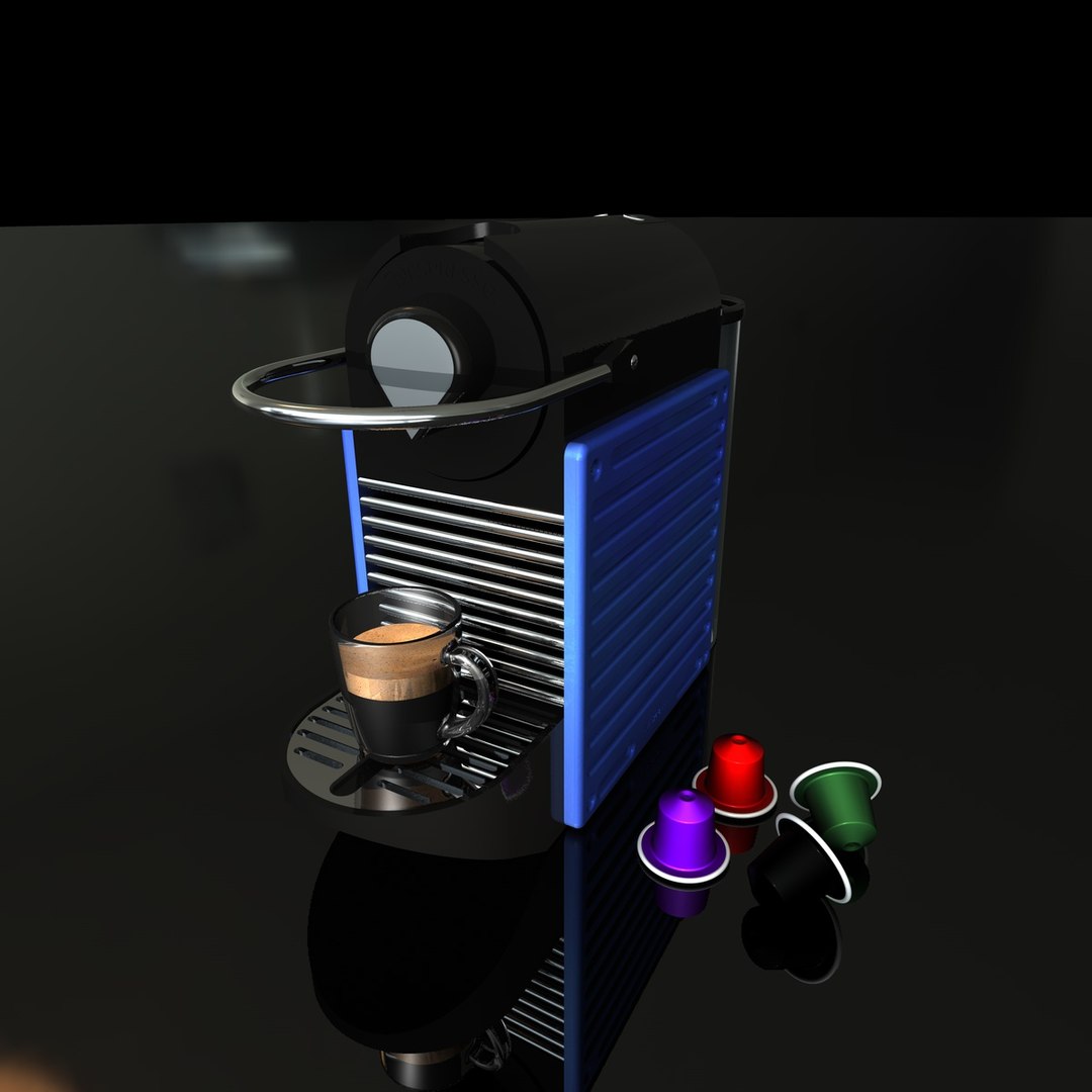 Nespresso Coffee Machine 3d C4d