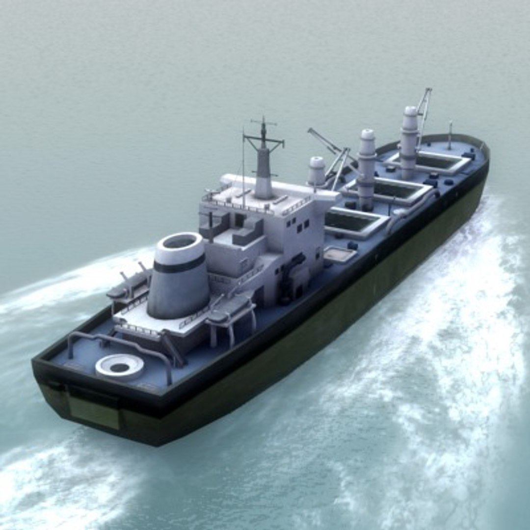3d Cargo Transport Ship Model