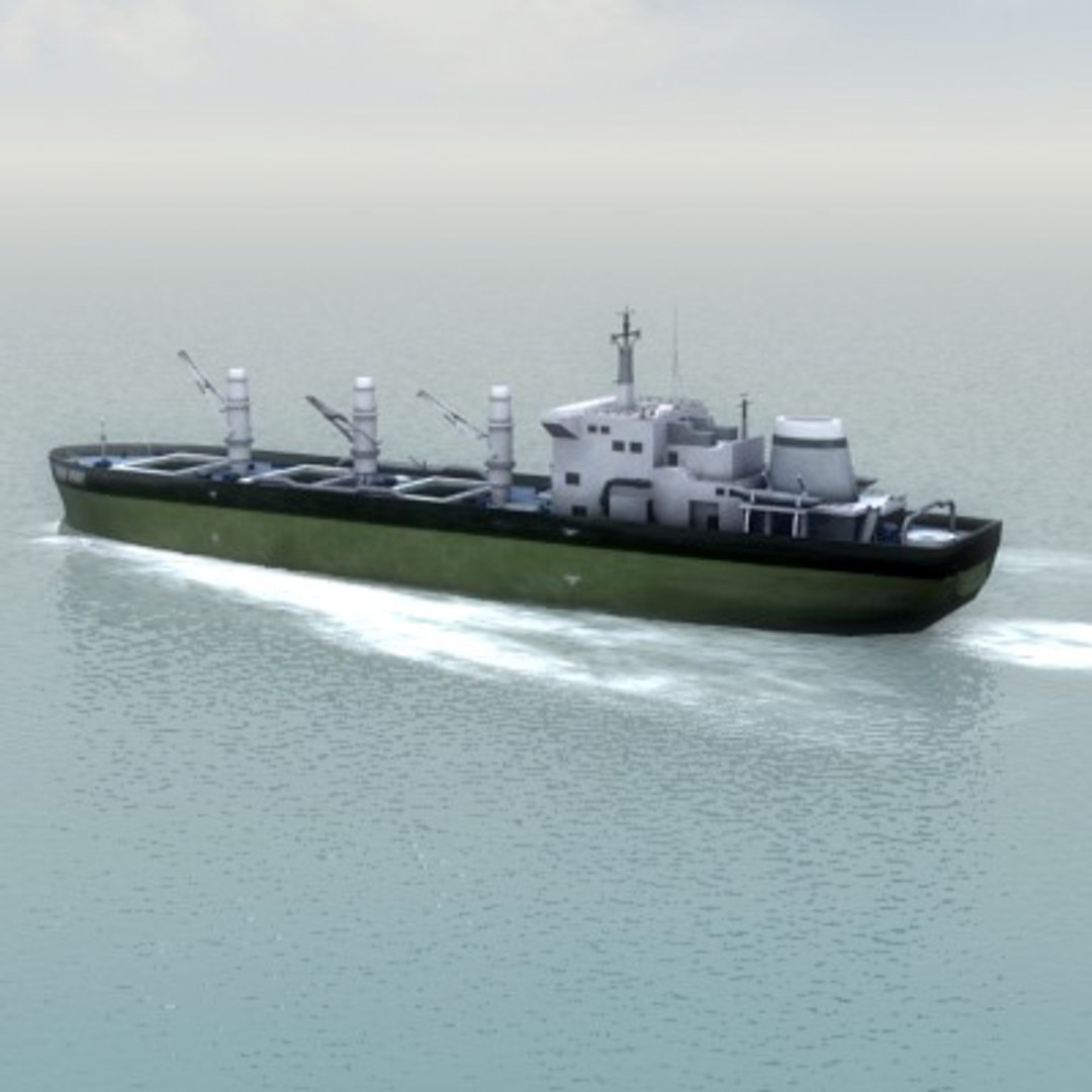 3d Cargo Transport Ship Model