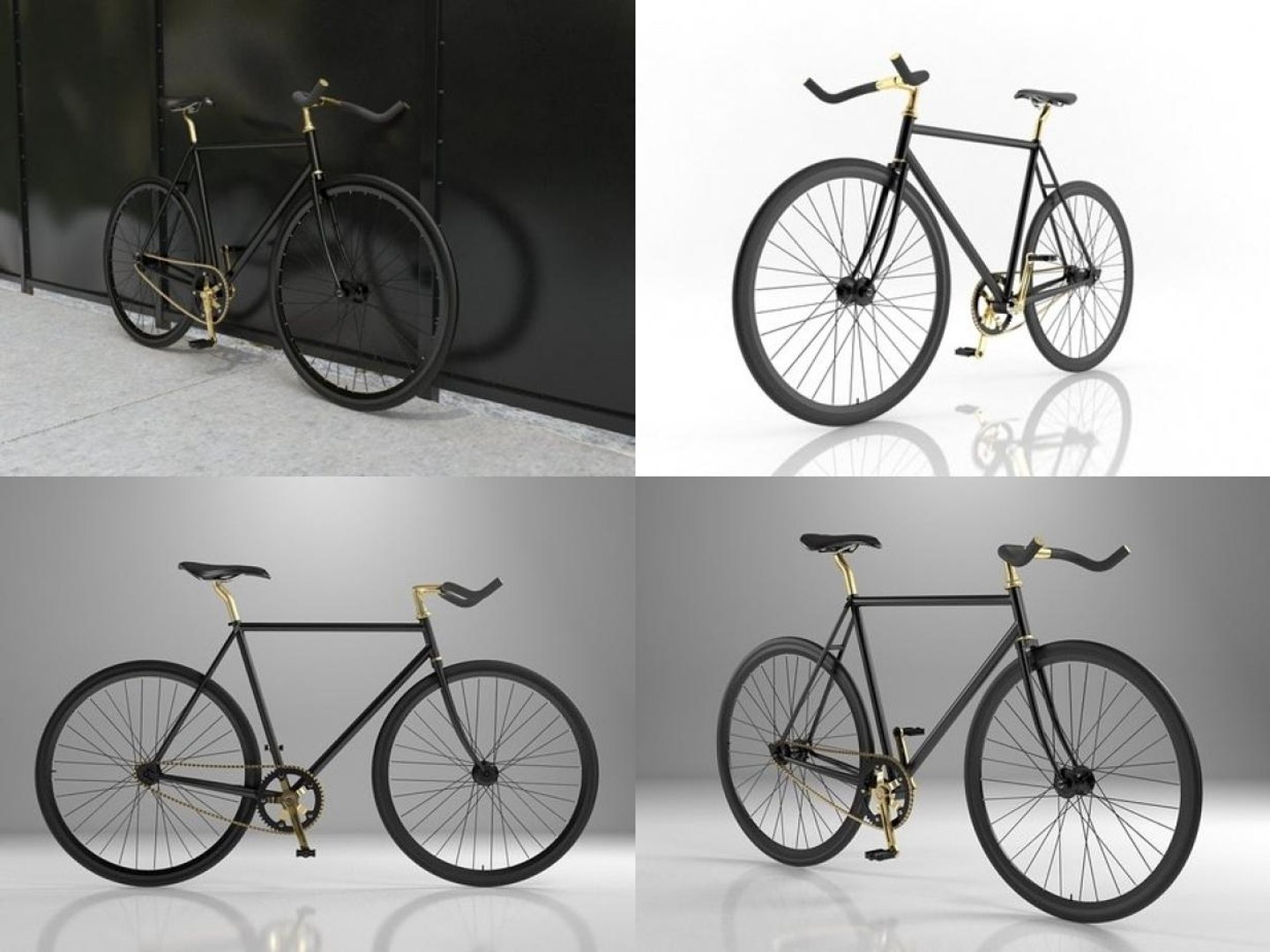 3D fixie bike - TurboSquid 1176906