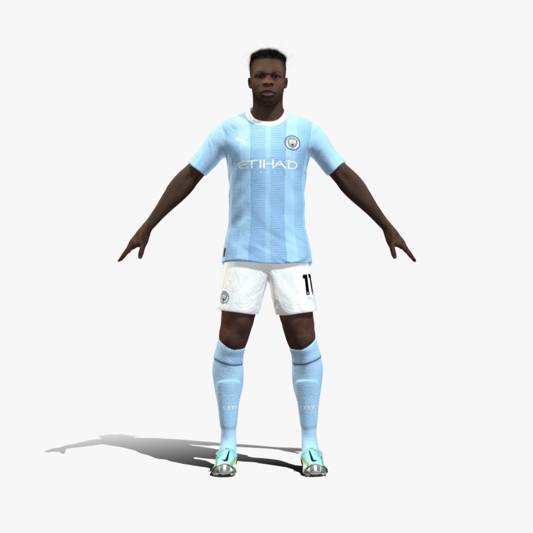 3D Rigged Jeremy Doku Manchester City 2024 Model - TurboSquid 2116540