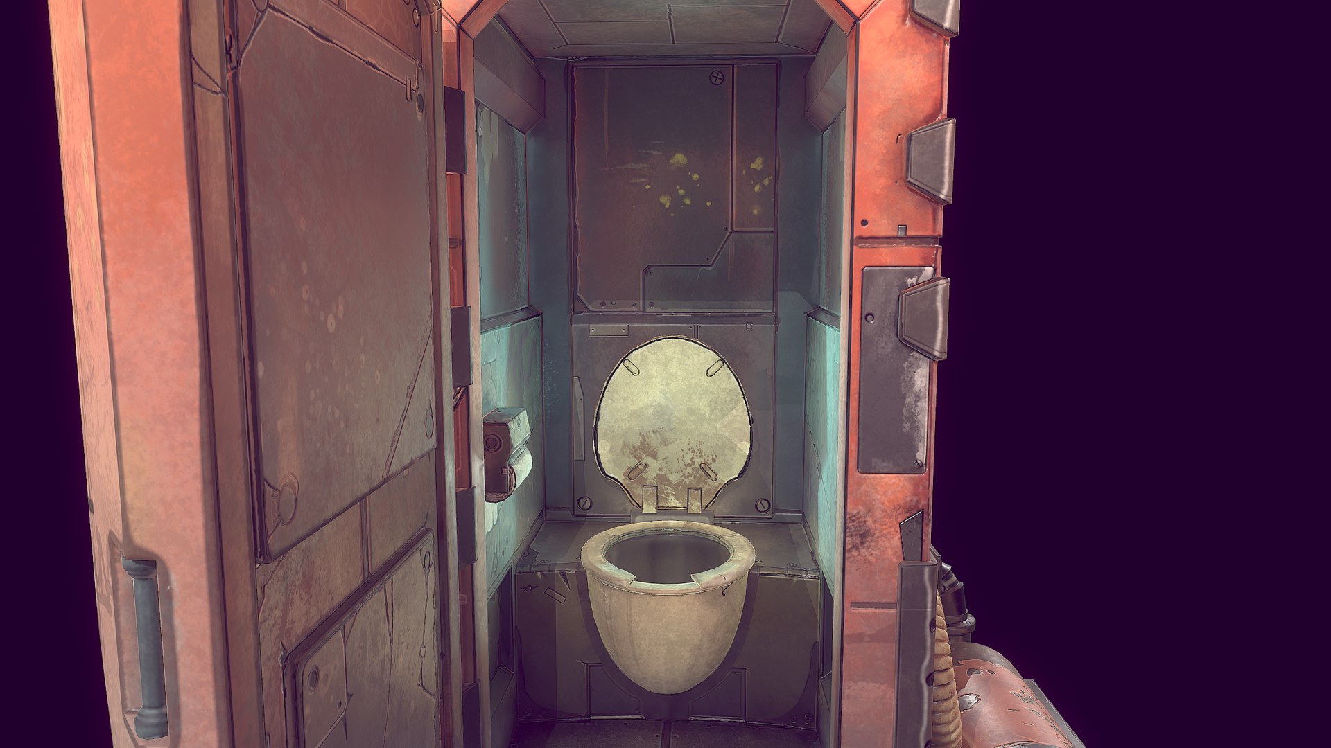 Dahl Porta-potty Borderlands 3D Model - TurboSquid 1605930