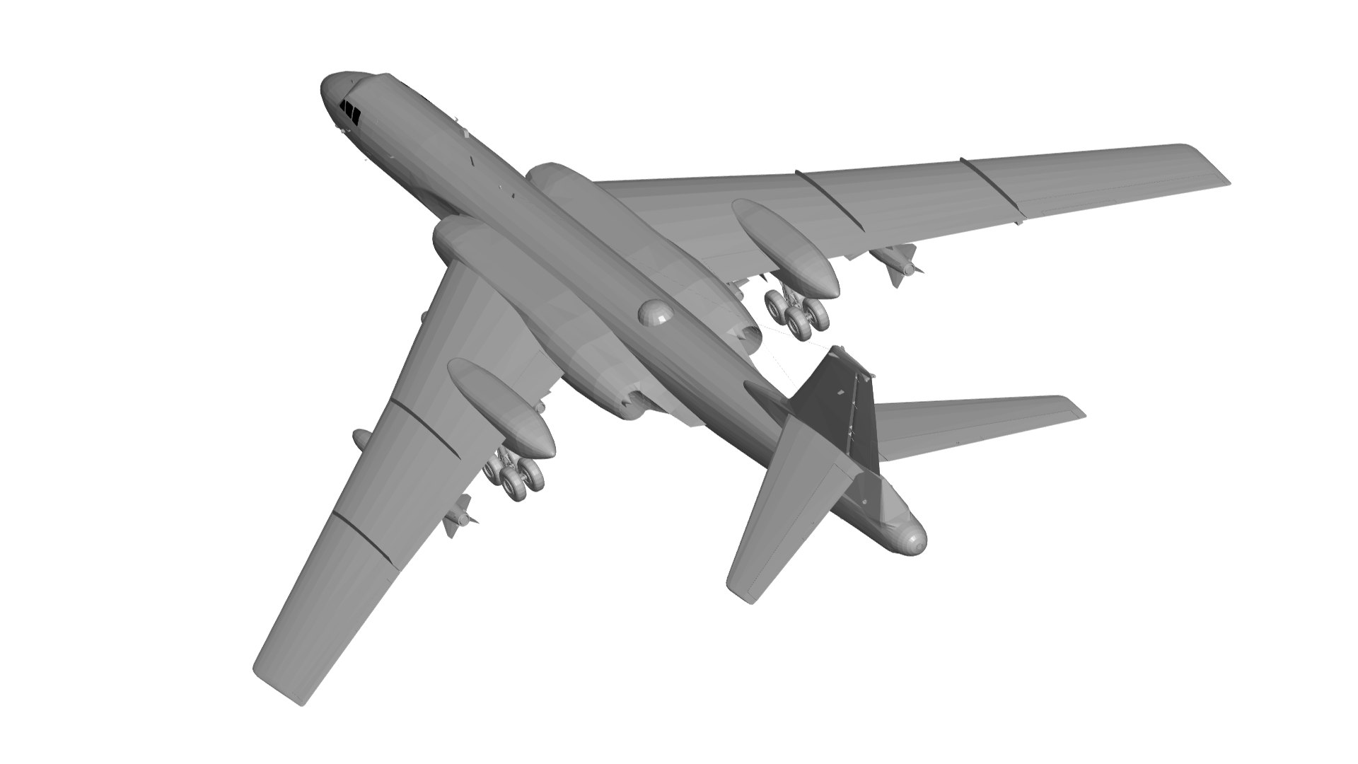 Xian H-6 3D Model - TurboSquid 1985396