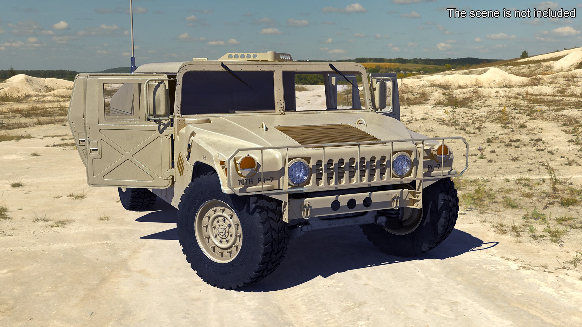 3D Model Military Humvee Vehicle Rigged - TurboSquid 2306780