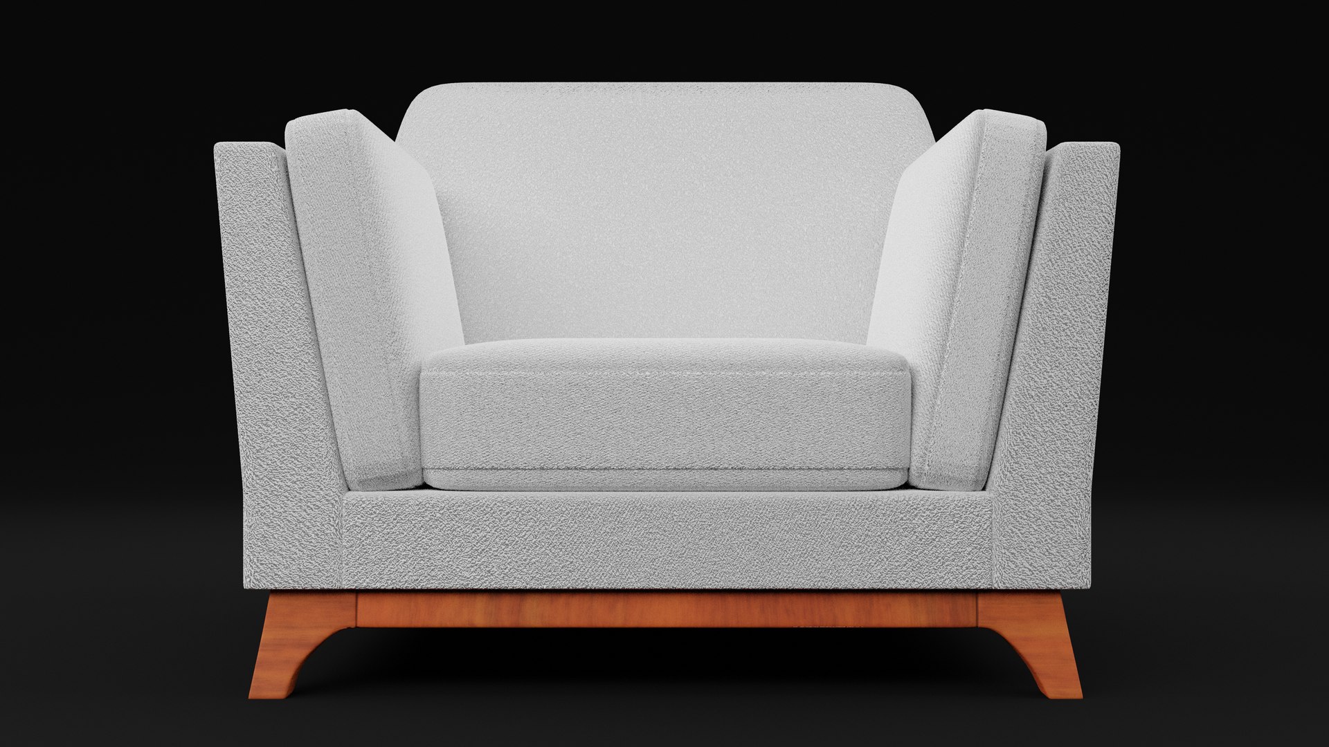 3D Boston 1 Seater Sofa White Color - TurboSquid 2106043