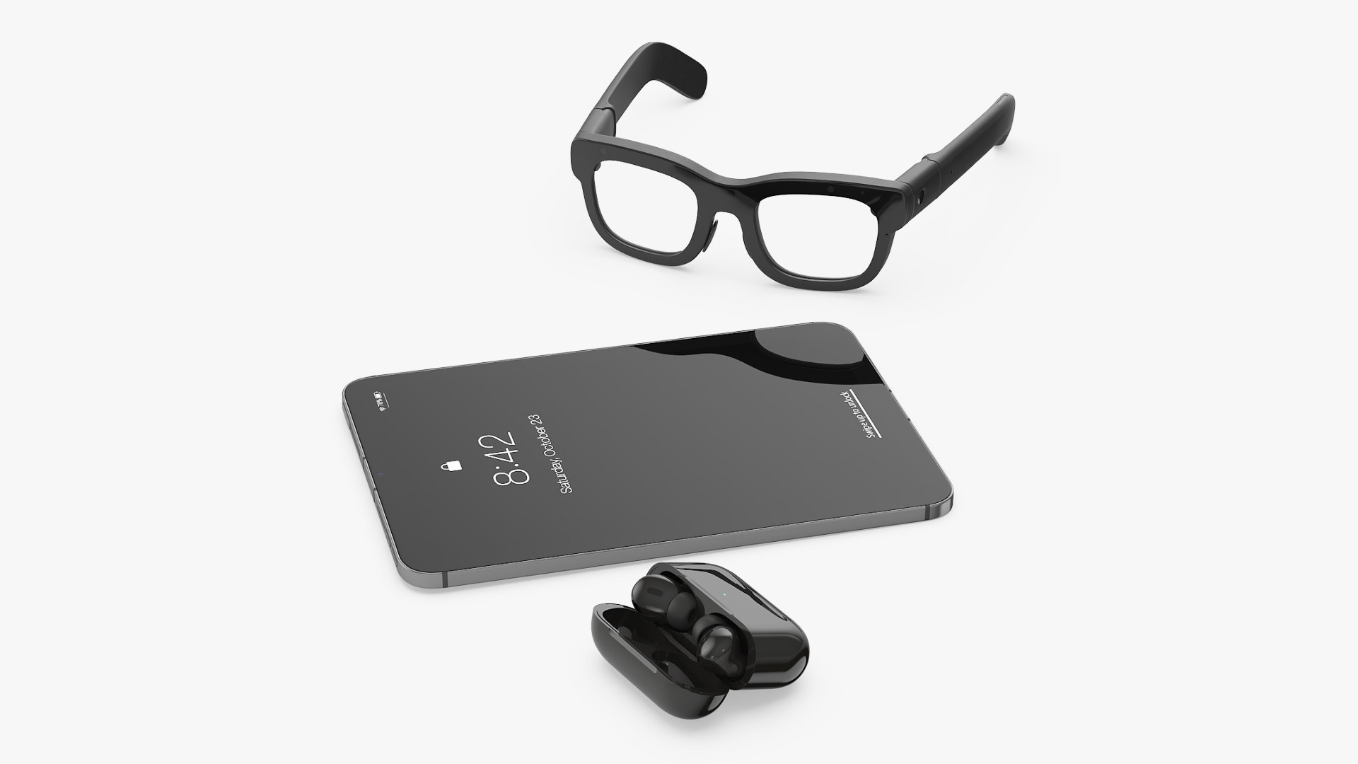 3D Model Augmented Reality Glasses With Tablet And Earbuds - TurboSquid ...