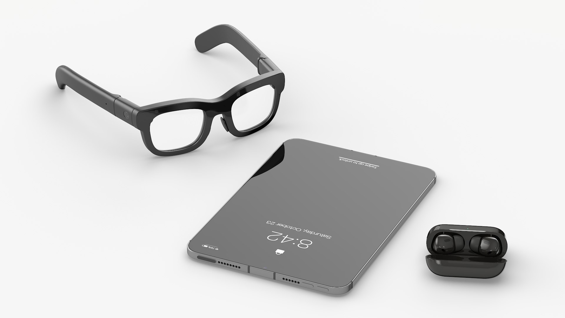 3D Model Augmented Reality Glasses With Tablet And Earbuds - TurboSquid ...