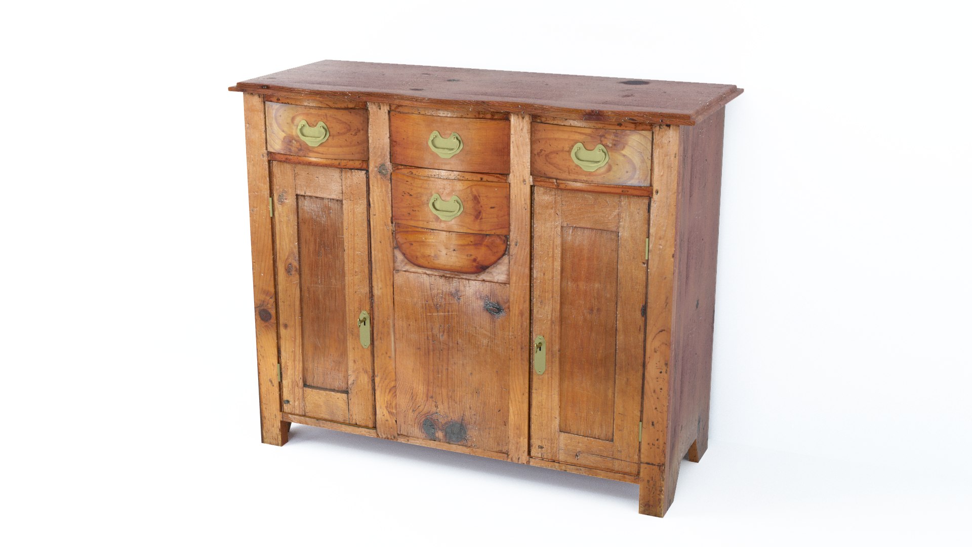 3D Antique Dresser - TurboSquid 1984008