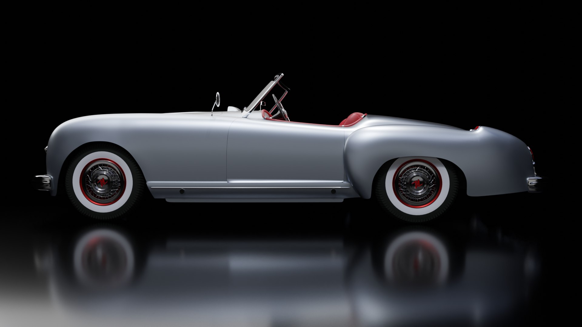 3D Nash Healey Pininfarina Roadster 1952-1953 Rigged 3D Model Model ...