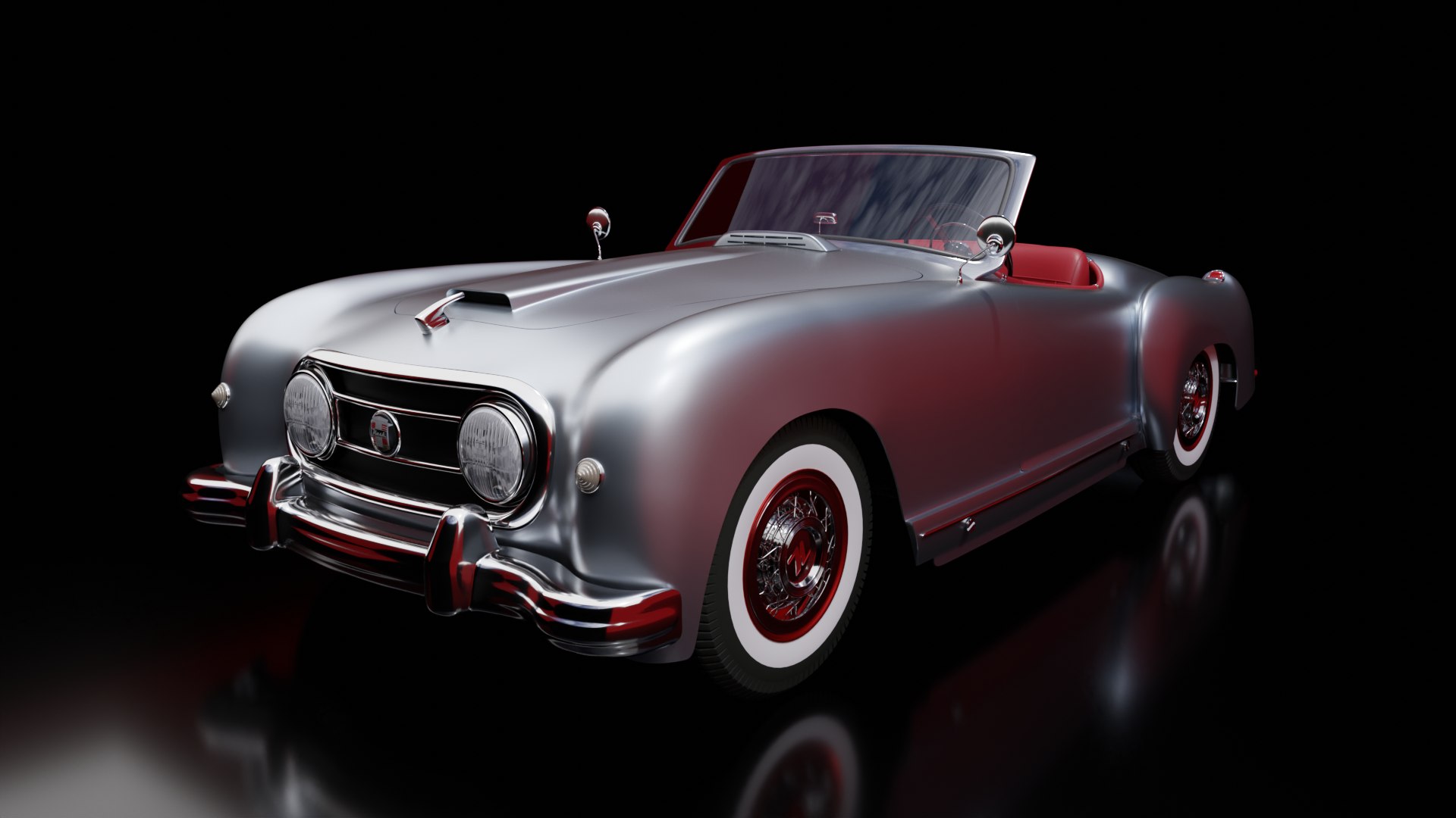 3D Nash Healey Pininfarina Roadster 1952-1953 Rigged 3D Model Model ...