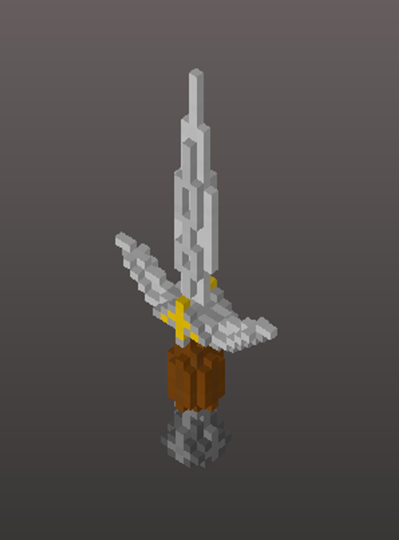 Voxel Dagger 3D Model | 1143685 | TurboSquid