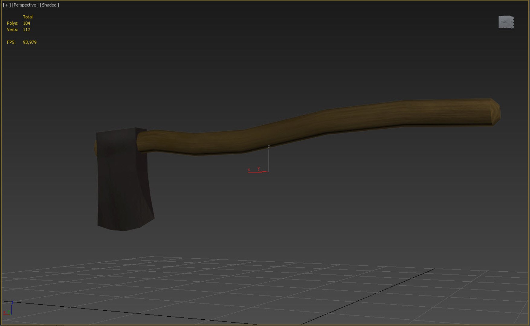 Free 3ds Mode Axe Polys