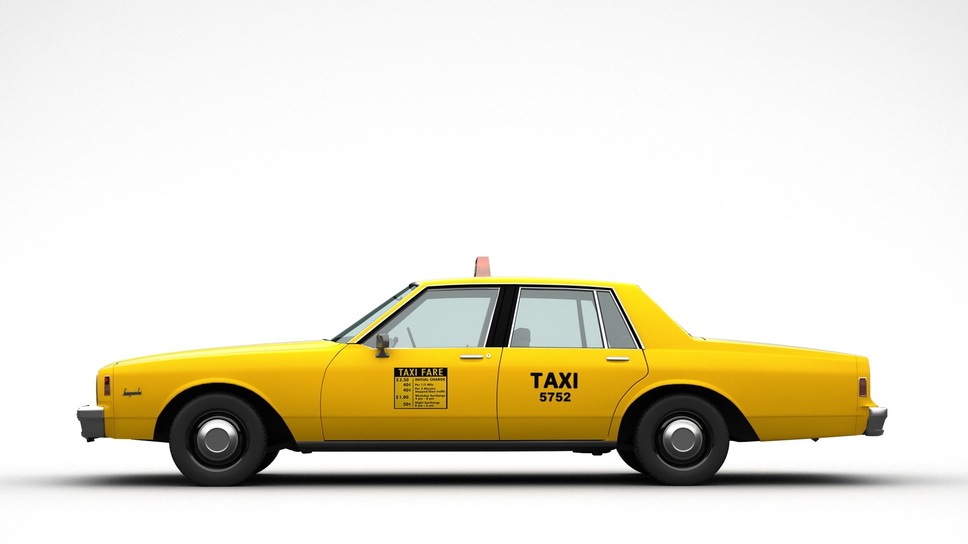 3D Chevrolet Impala Taxi - TurboSquid 2010767