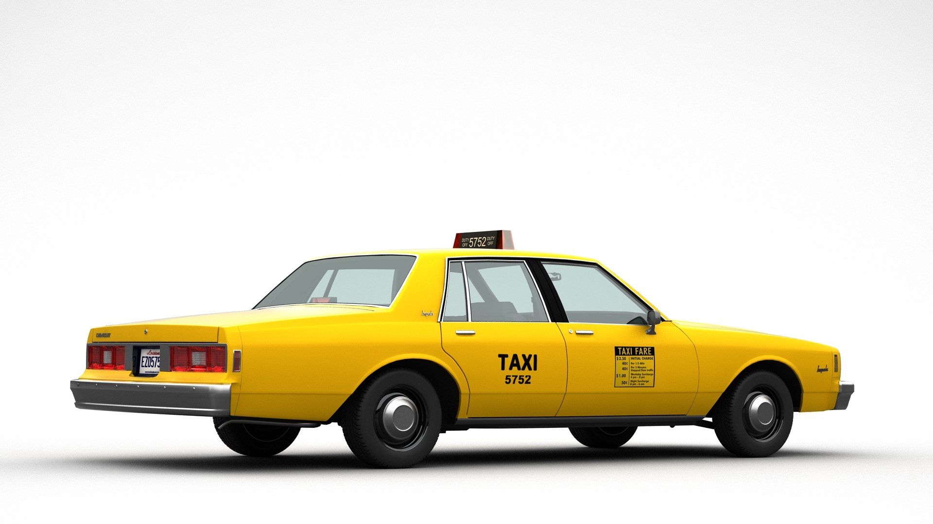 3D Chevrolet Impala Taxi - TurboSquid 2010767