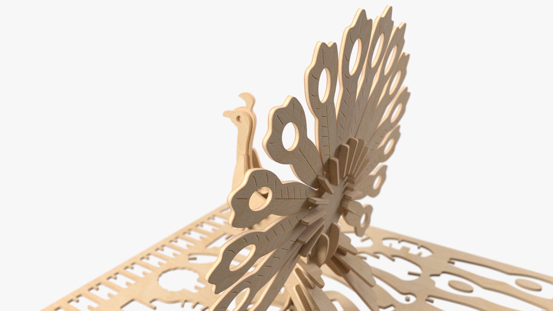 3D Peacock Laser Cut Animation Model - TurboSquid 1600288