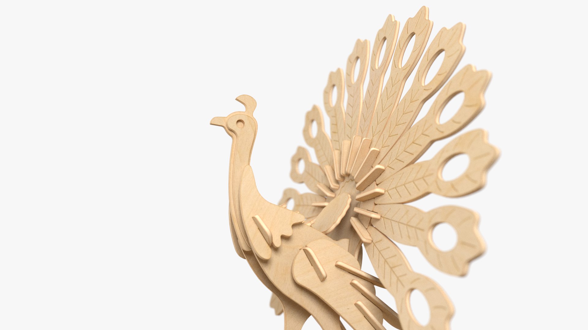3D Peacock Laser Cut Animation Model - TurboSquid 1600288
