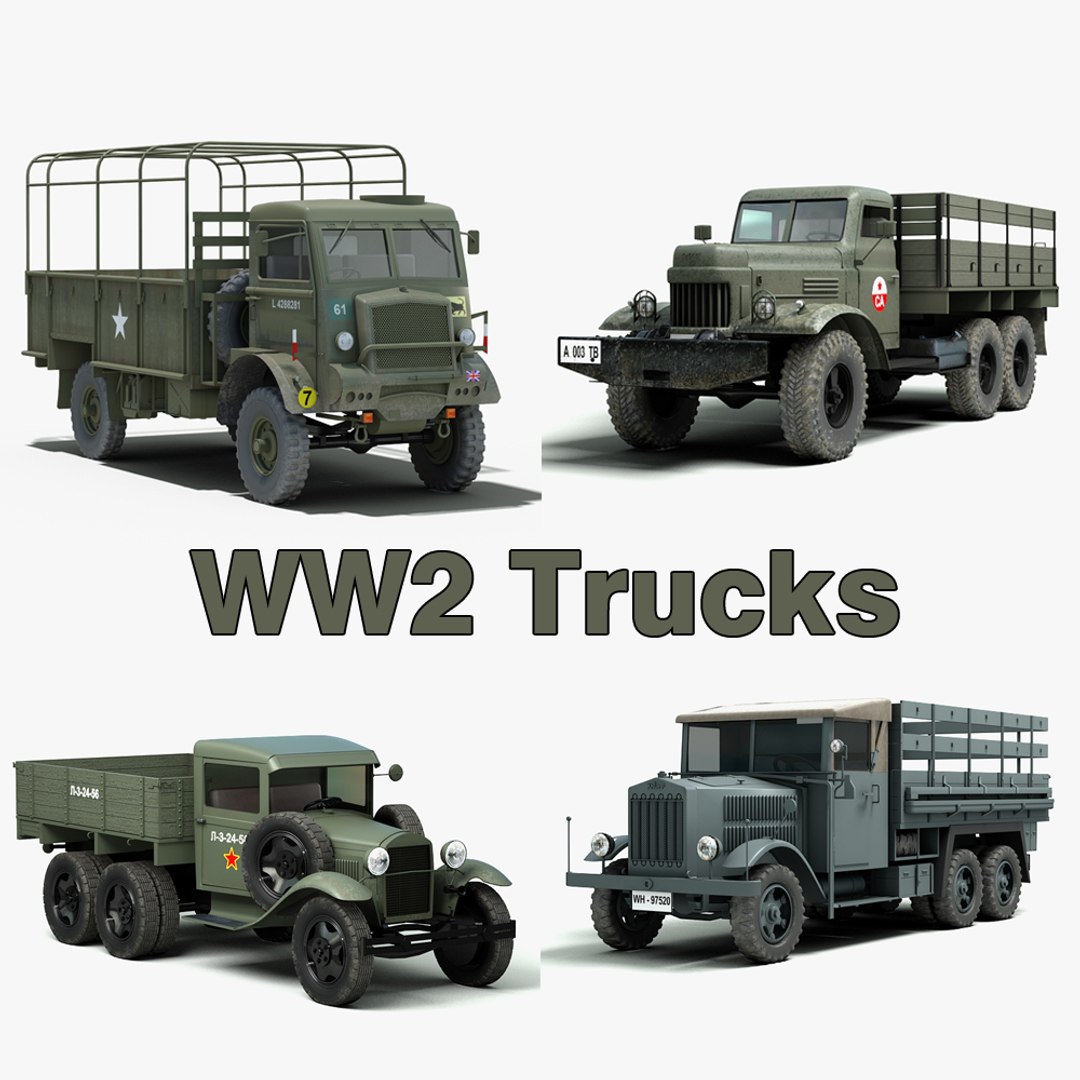 3d ww2 trucks