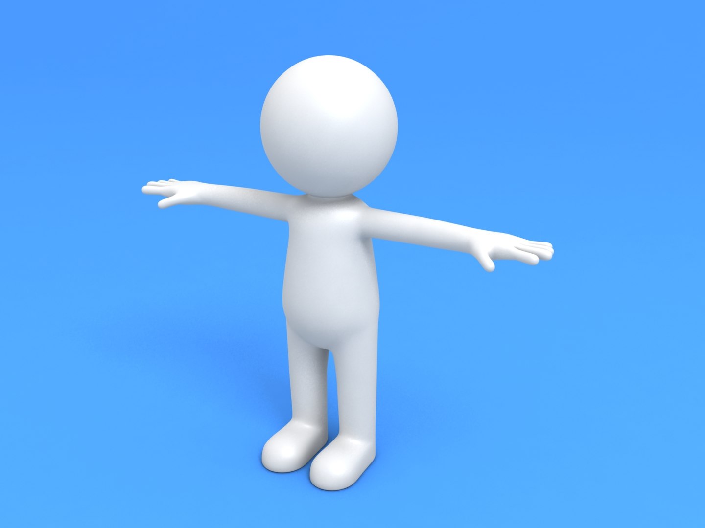 3d Max Simple Stickman