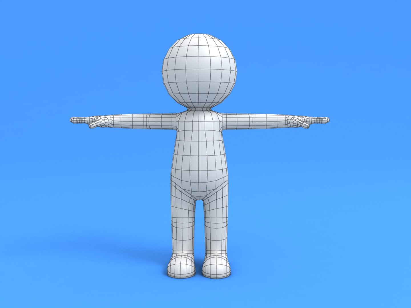 3d Max Simple Stickman
