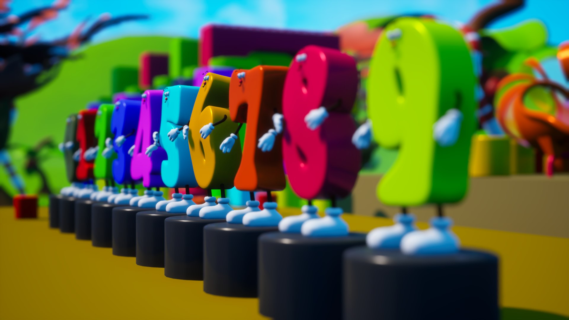 Numbers Rigged 3D Model 3D Model - TurboSquid 2250275