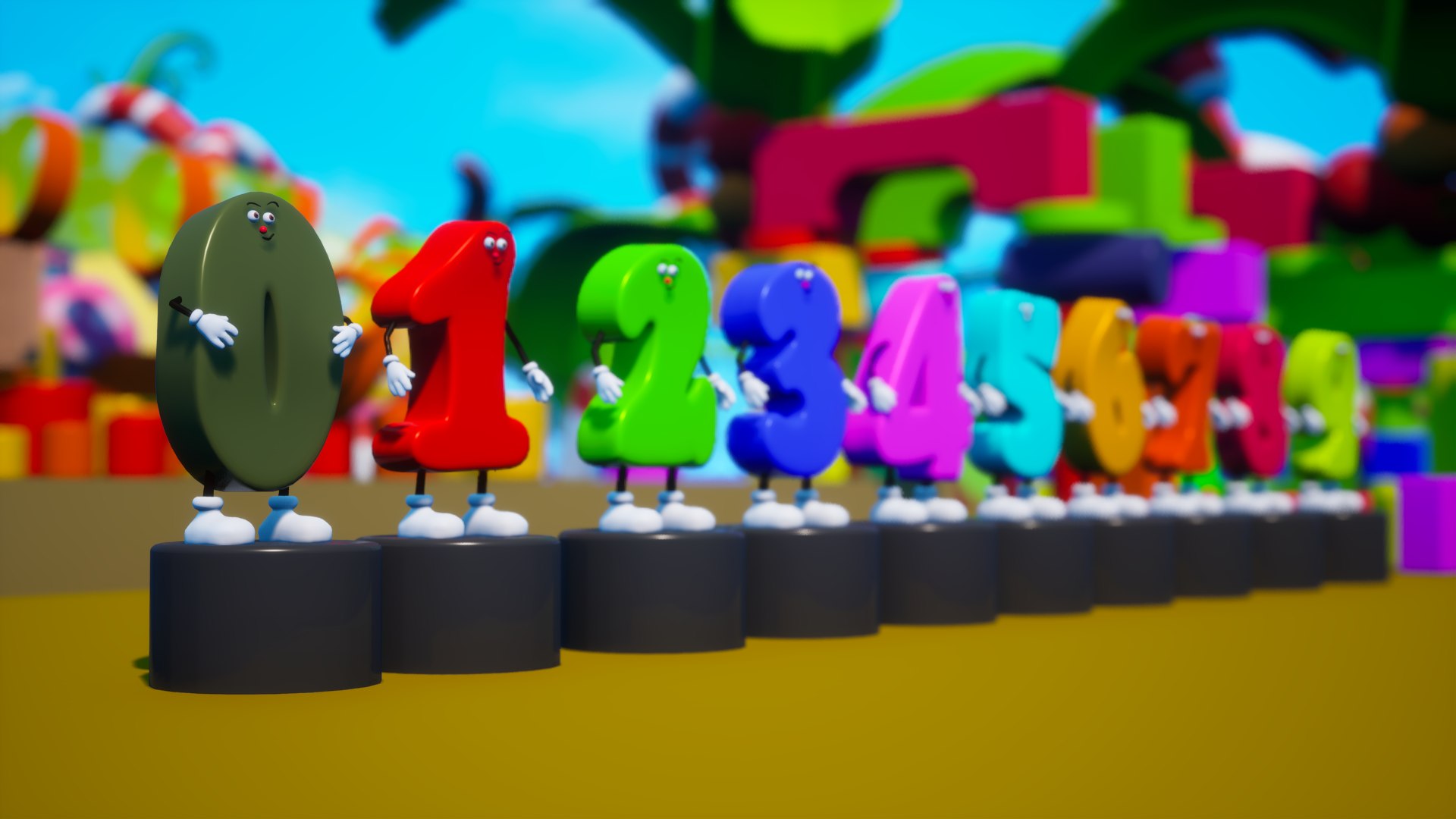 Numbers Rigged 3D Model 3D Model - TurboSquid 2250275