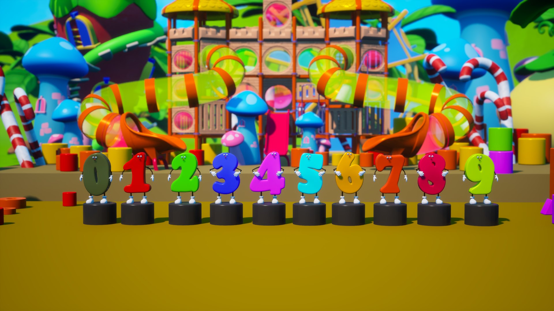 Numbers Rigged 3D Model 3D Model - TurboSquid 2250275