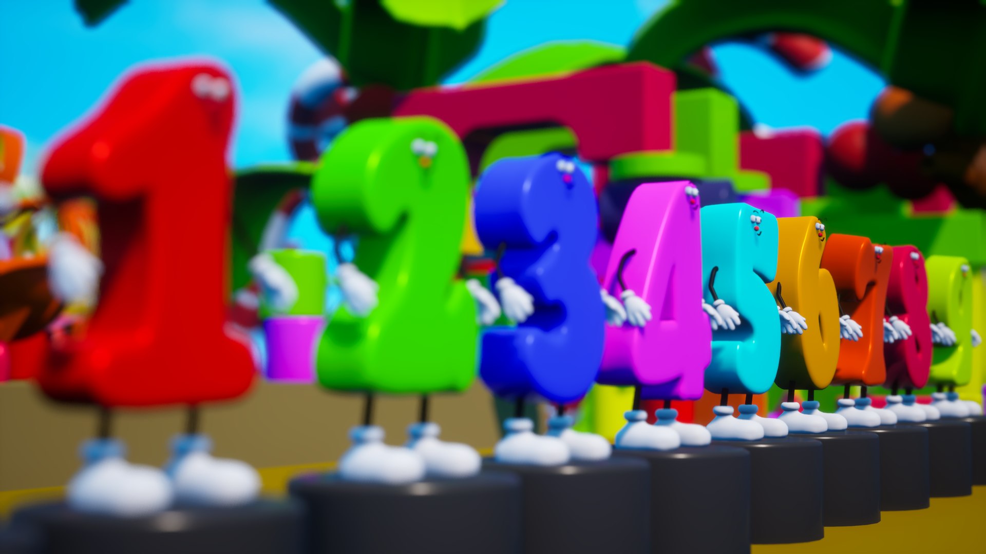 Numbers Rigged 3D Model 3D Model - TurboSquid 2250275