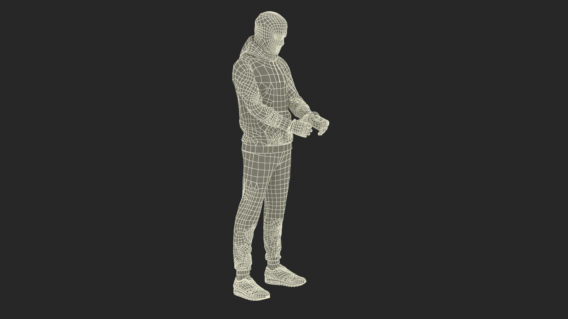 3D Robber In Handcuffs Model - TurboSquid 2327158